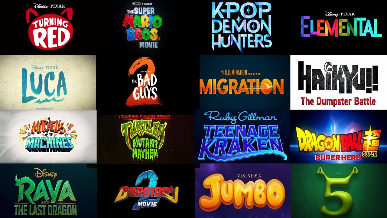100 Animated Movie Titles I Show in 9 Minutes - YouTube