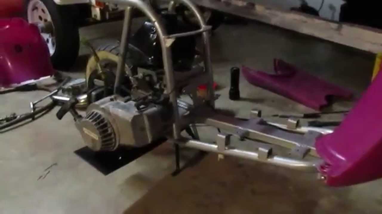 custom 49cc razor scooter cag motor - YouTube