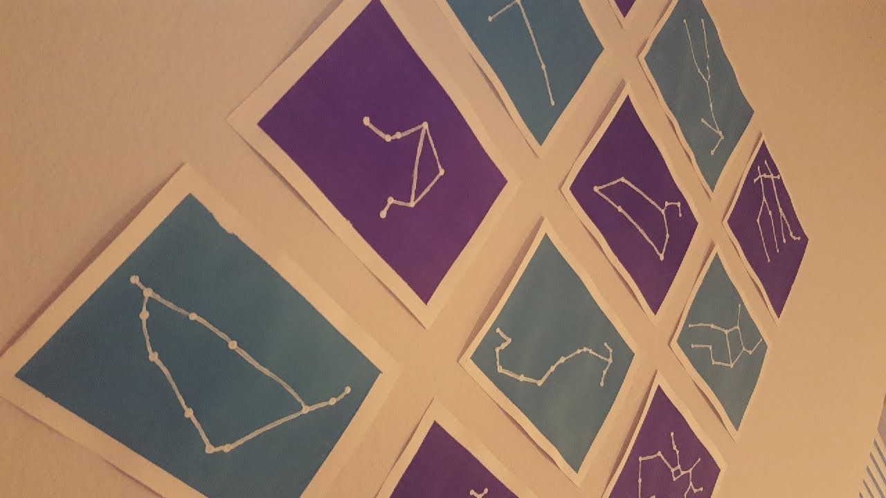 DIY Zodiac Constellation Cards - YouTube