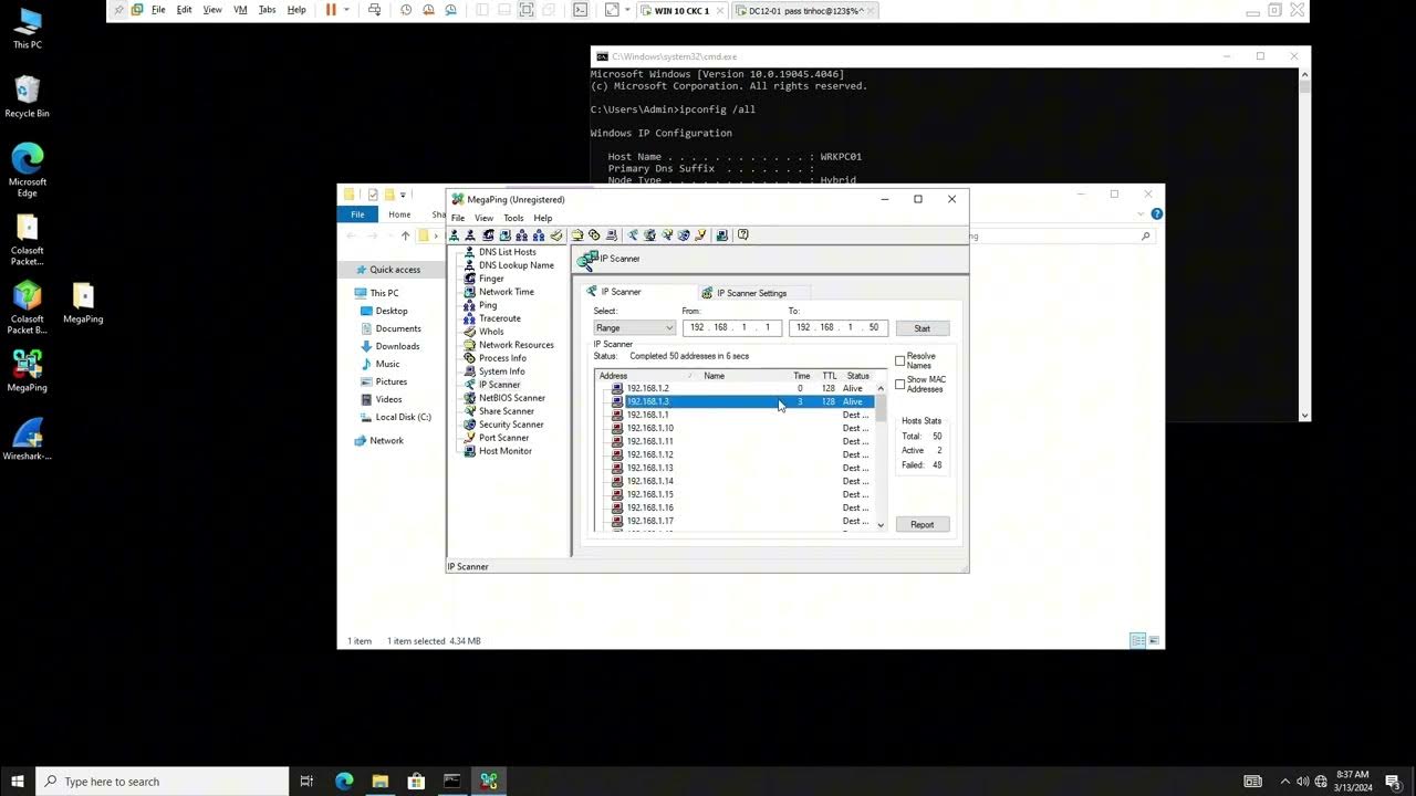 Module03 Scanning Networks Lab3 - MegaPing - YouTube