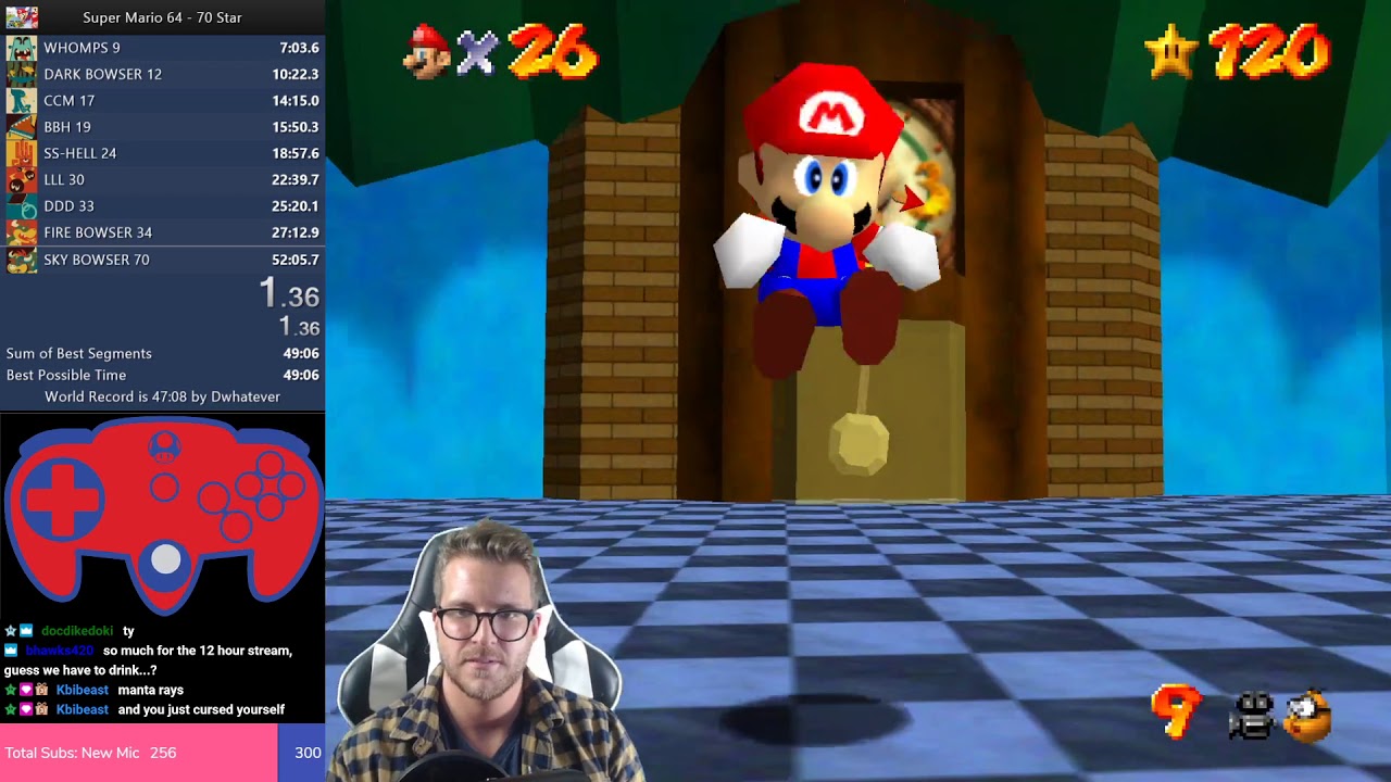December 13 2019 Super Mario 64 70 Star Speedruns Youtube