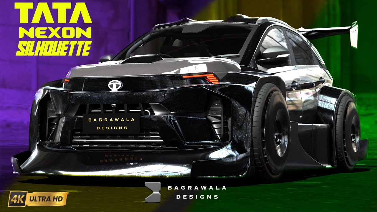 TATA NEXON FACELIFT SILHOUTTE | TATA NEXON FACELIFT | TATA NEXON ...