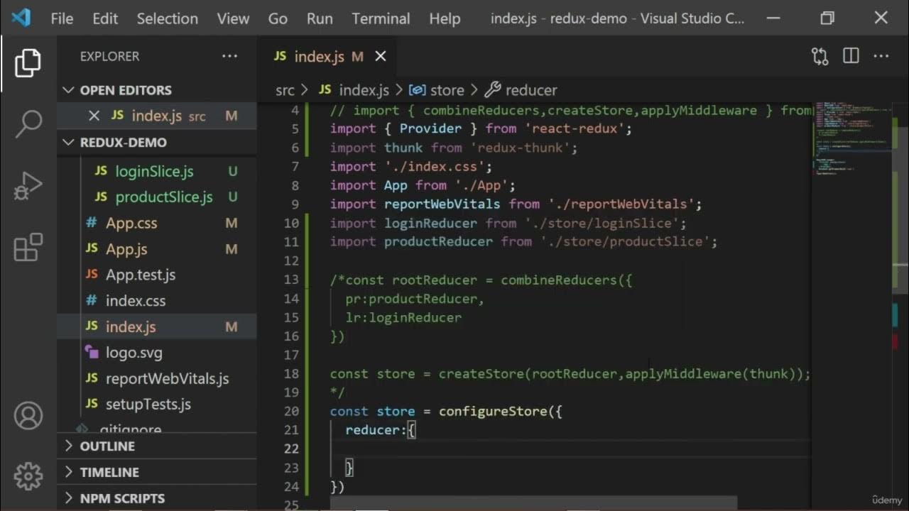 How to Create a Redux Store with configureStore in Redux Toolkit (RTK)? - YouTube