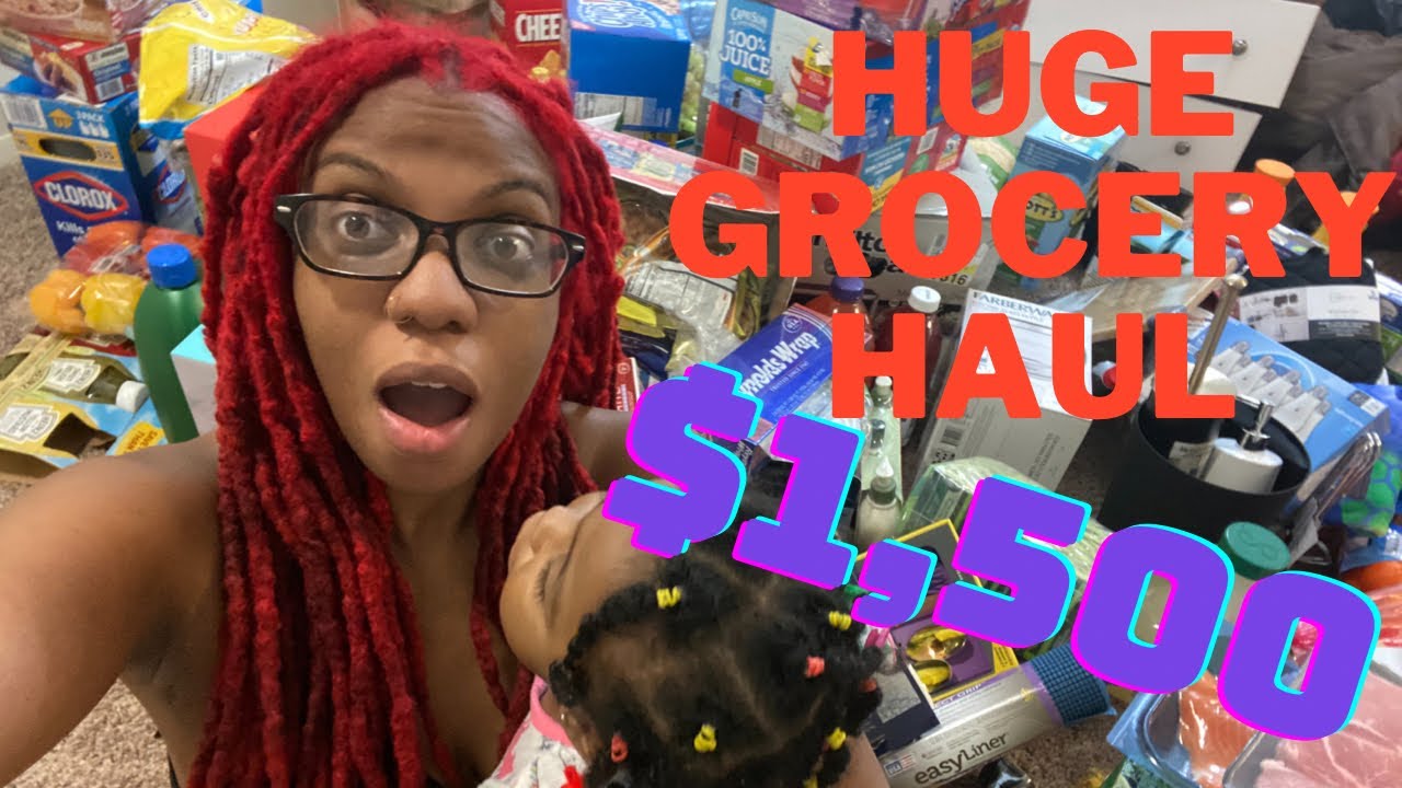 Massive Grocery Haul | *BIGGEST HAUL YET* | Large Family Shop With Me ...