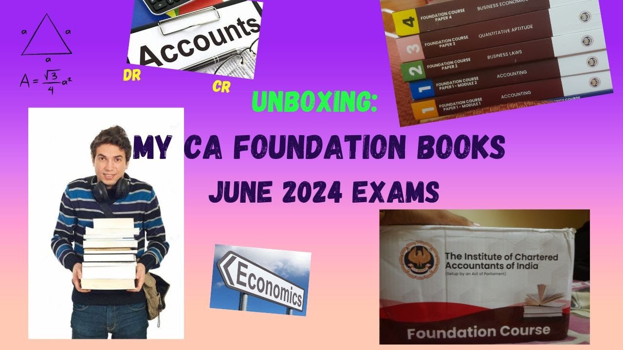 Unboxing CA foundation books: June 2024 Onwards #cafoundation #books # ...