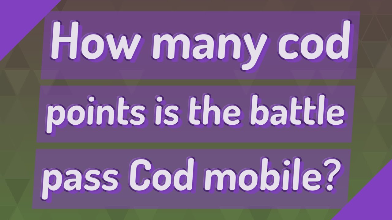 How many cod points is the battle pass Cod mobile? - YouTube