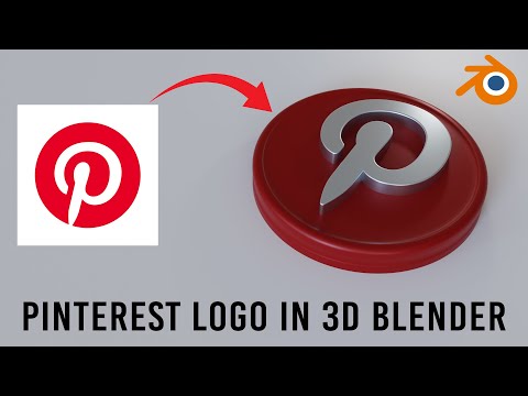 Tutorial | Pinterest  3D logo in Blender 3.0 | Graph Skill