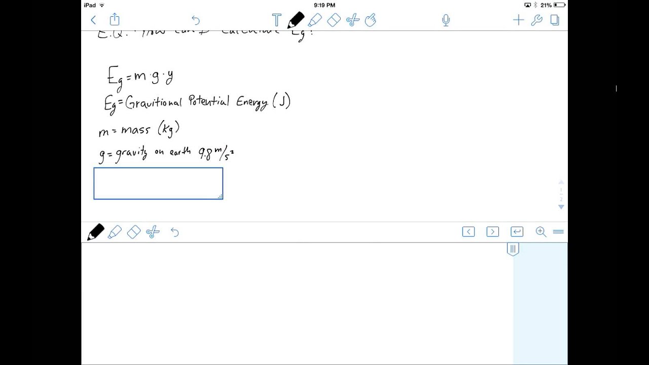 Calculating Gravitational Potential Energy - YouTube