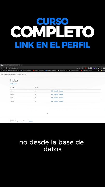 Descubre como programar con asp.net mvc core - YouTube