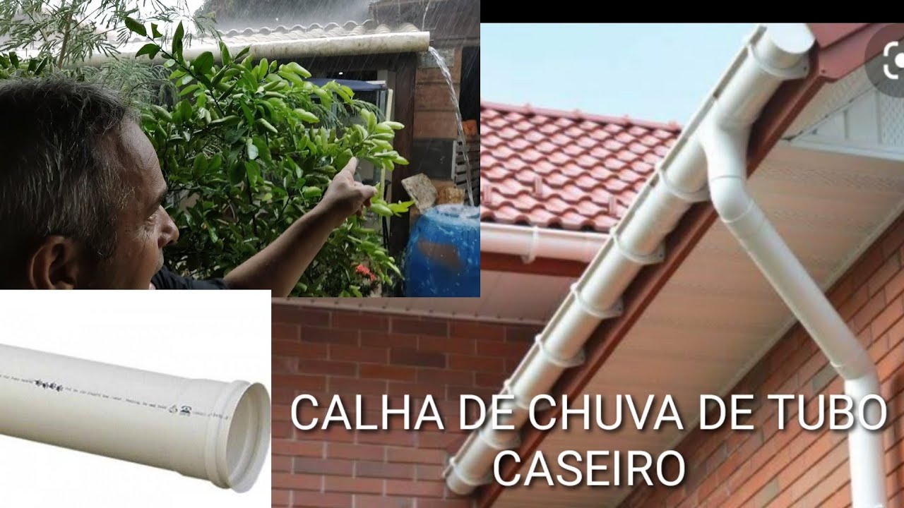 TESTE AO VIVO CALHA DE CHUVA CASEIRA deu ruim? - CALHA DE CHUVA CASEIRA ...
