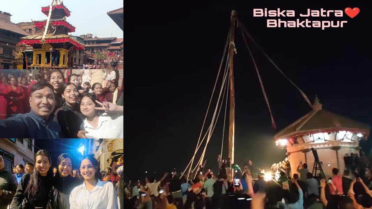 BISKAT JATRA 2081 BHAKTAPUR | BAINI HARU SANGHA GHUMGHAM | HUGE CROWD ...