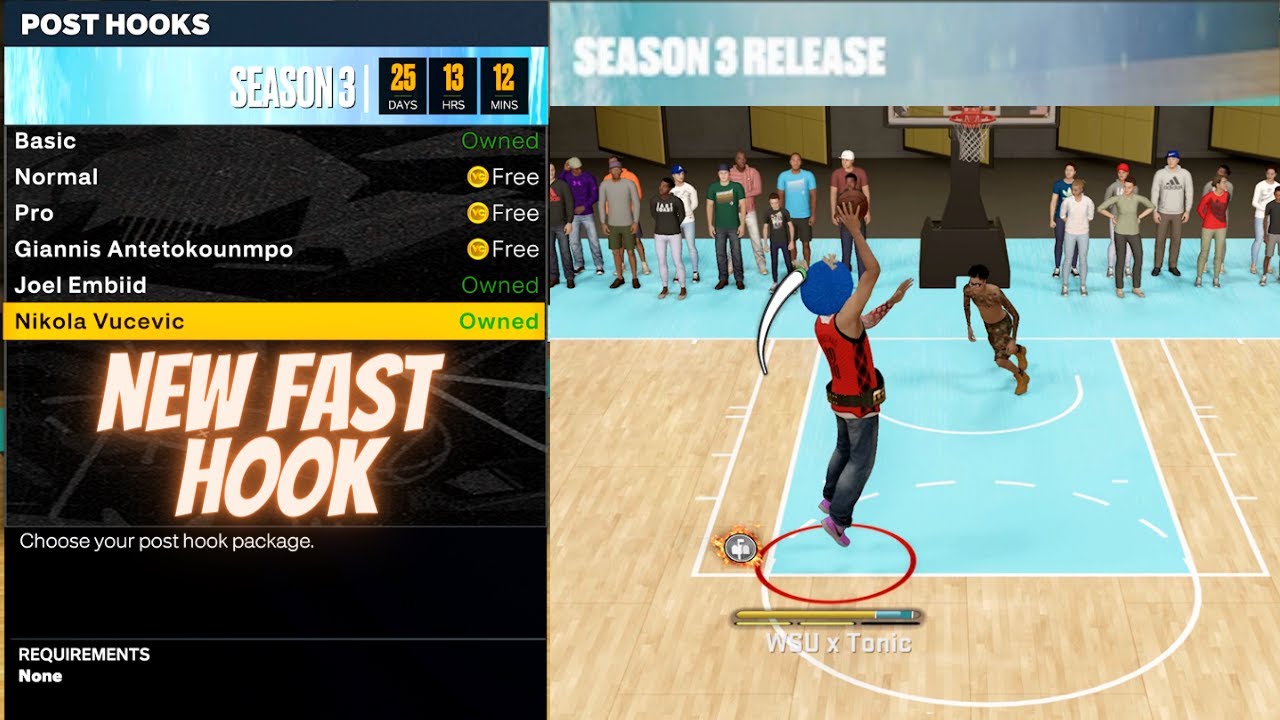 NEW SEASON 3 SUPER FAST POST HOOK NBA 2K23! - YouTube