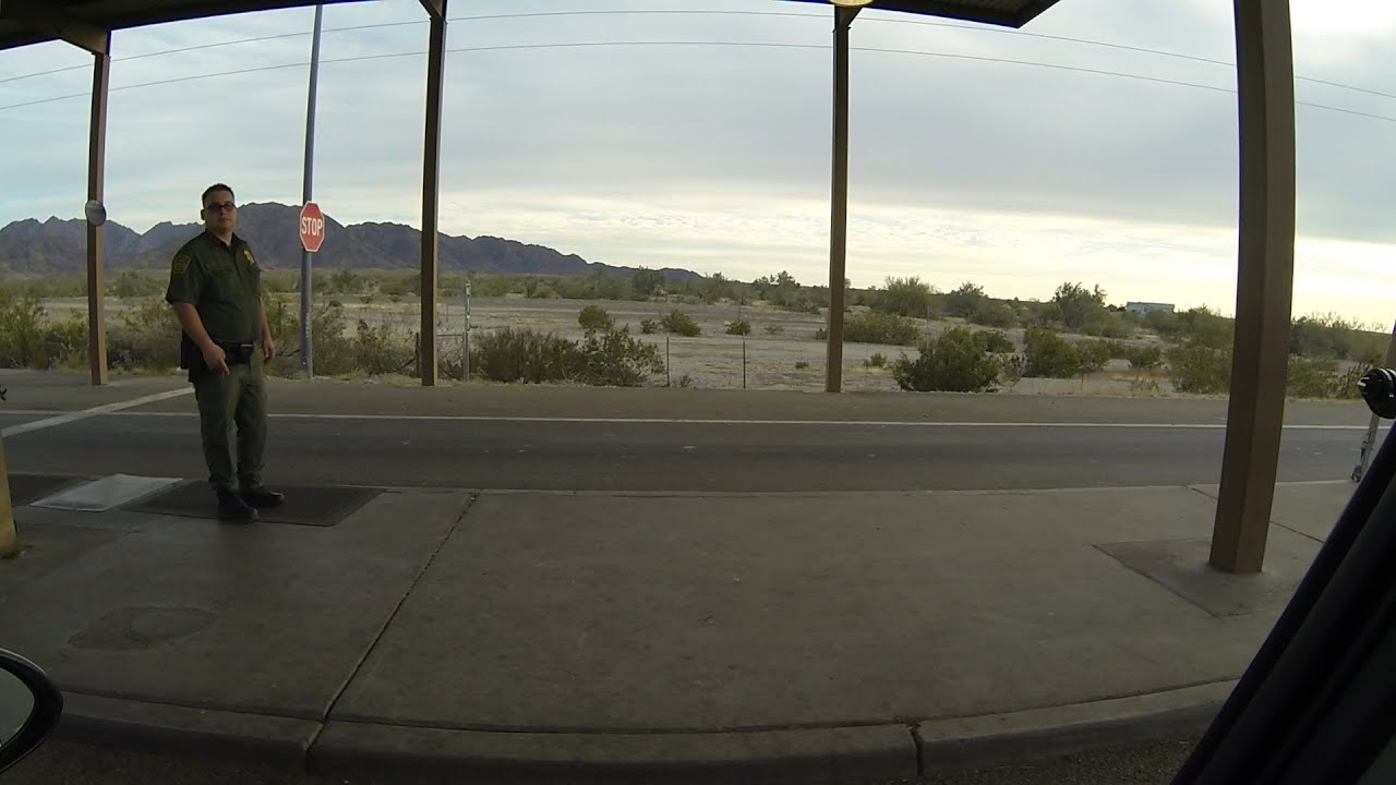 Border Patrol Agent signals Checkpoint Rookie with 1 Index Finger ...
