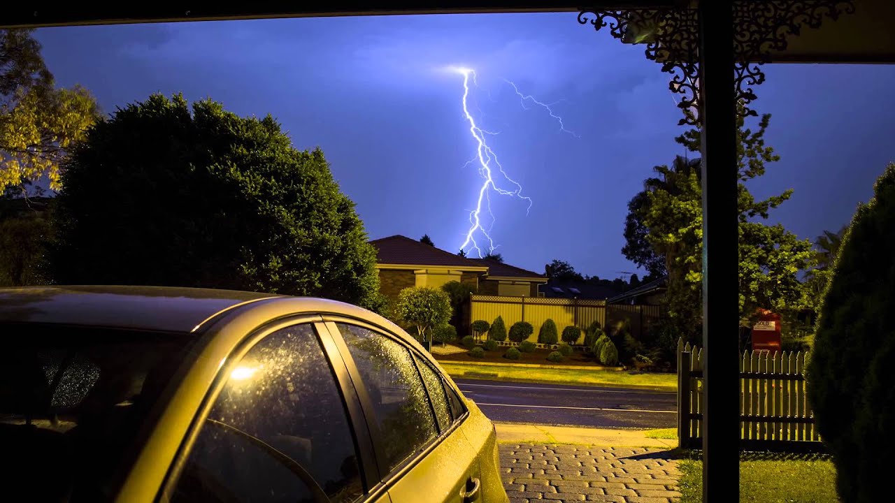 Backyard Thunder Storm Time Lapse - YouTube