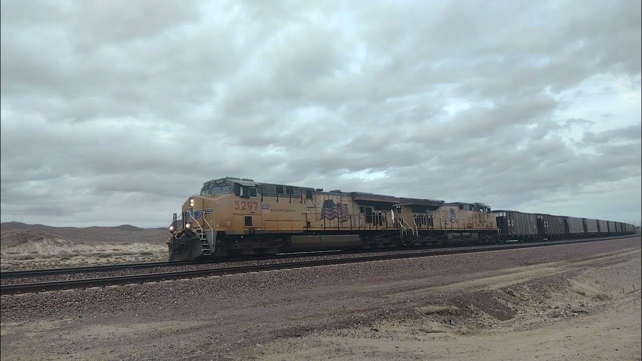 WB UP Loaded Coal Train Feat Rear DPU In Daggett Ca! #bigbossrailfanner - YouTube