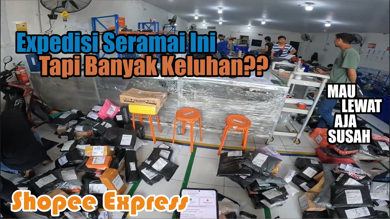 Ambil Paket di Tempat Shopee Express Agen Shopee - YouTube