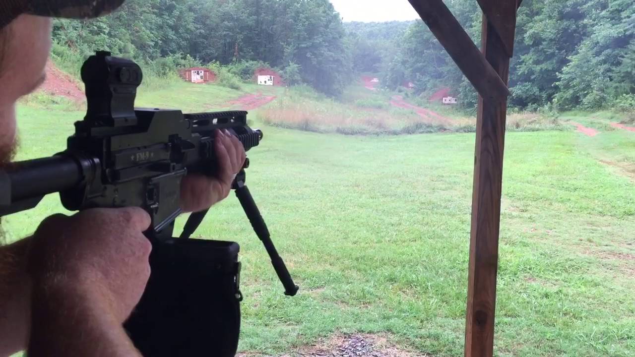 Freedom 9mm belt feed machine gun. - YouTube