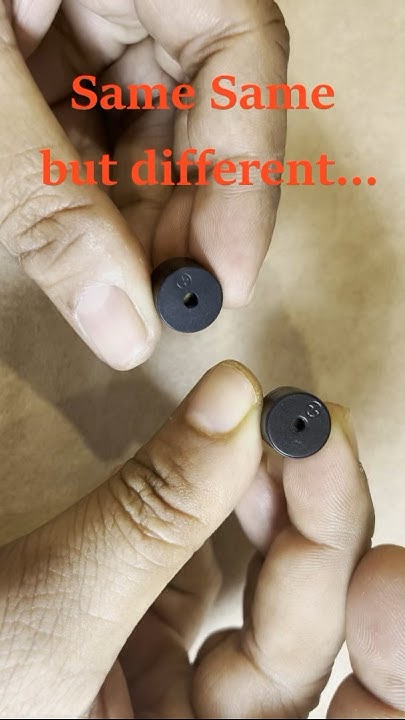 Active vs Passive Buzzer #electronics #electronicsengineering #circuit ...