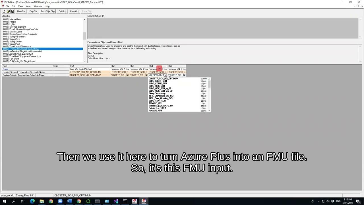 Example energyplus co-simulation with energyplustoFMU and python ...