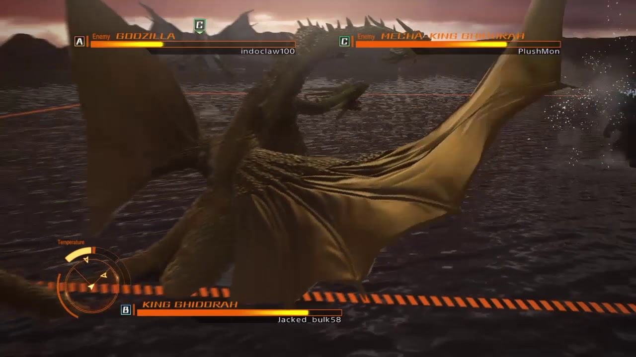 Godzilla Ps4: King Ghidorah vs Godzilla vs MKG - YouTube
