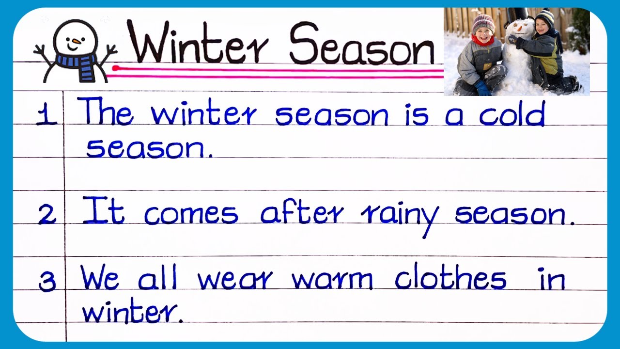 Winter Season Essay In English | Essay On Winter Season | Winter Season ...