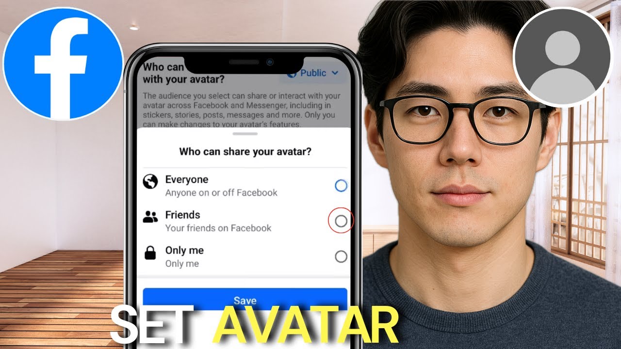 How To Set Facebook Avatar To Only Friends - YouTube