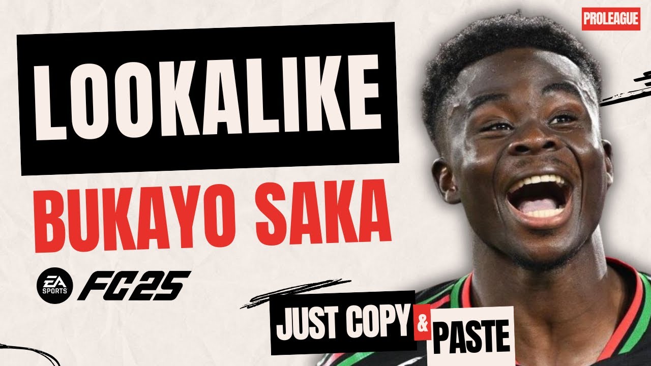 Bukayo Saka Face Creation in EA FC 25 - Pro Club & Career Mode Tutorial ...