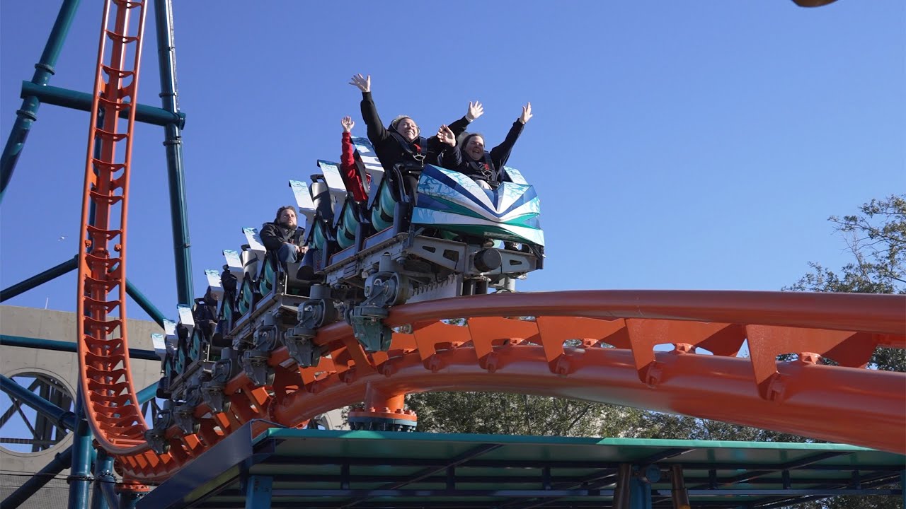 Ice Breaker (4K Off-Ride) SeaWorld Orlando - YouTube