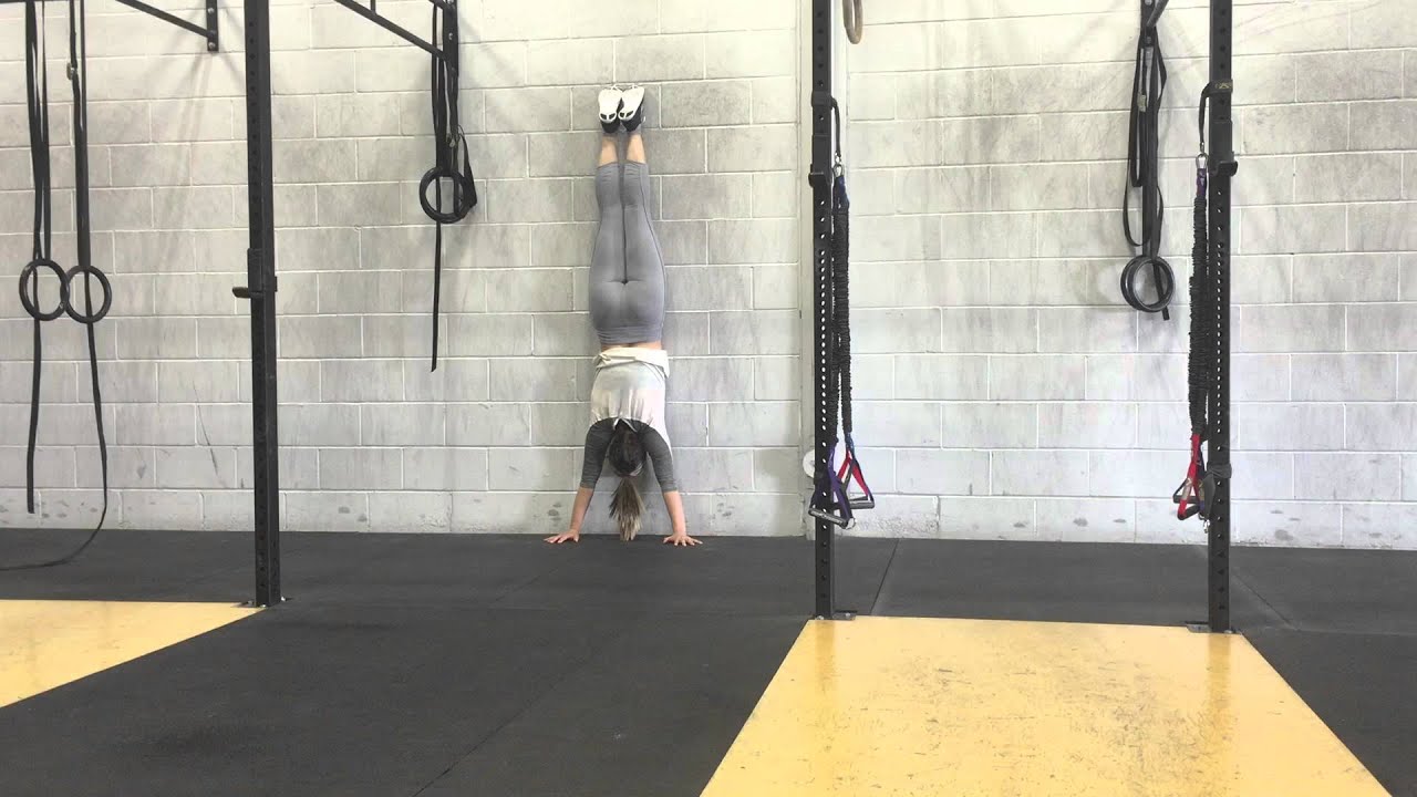 Handstand Hold (chest facing wall) - YouTube