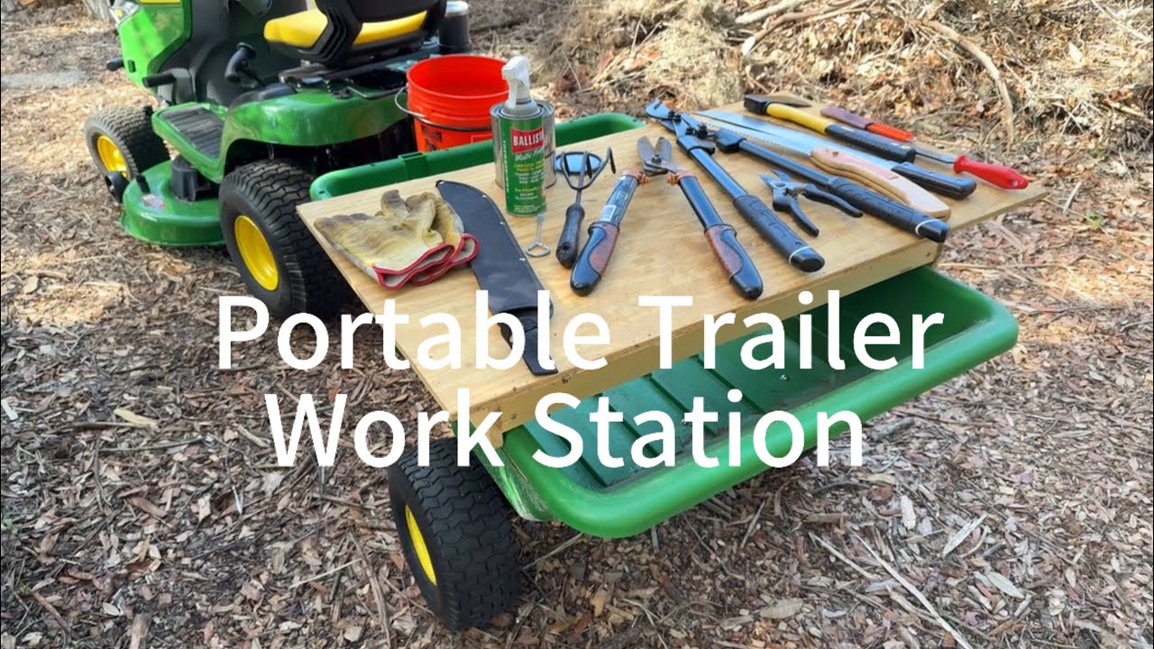 Portable Trailer Workstation / Workbench - YouTube