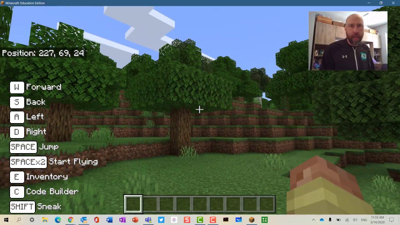Minecraft - Moving and Building Basics - YouTube