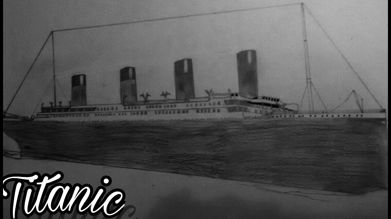 How To Draw RMS TITANIC - YouTube