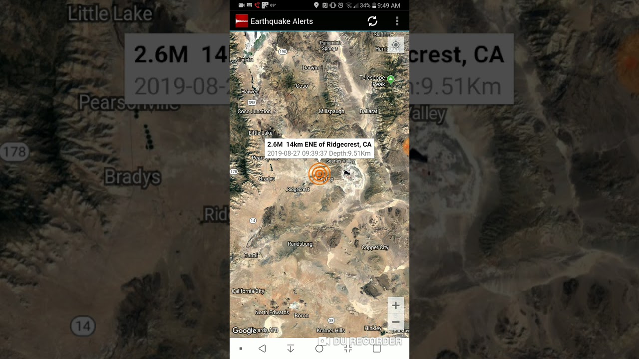 Ridgecrest, California Earthquake August 27th, 2019 - YouTube