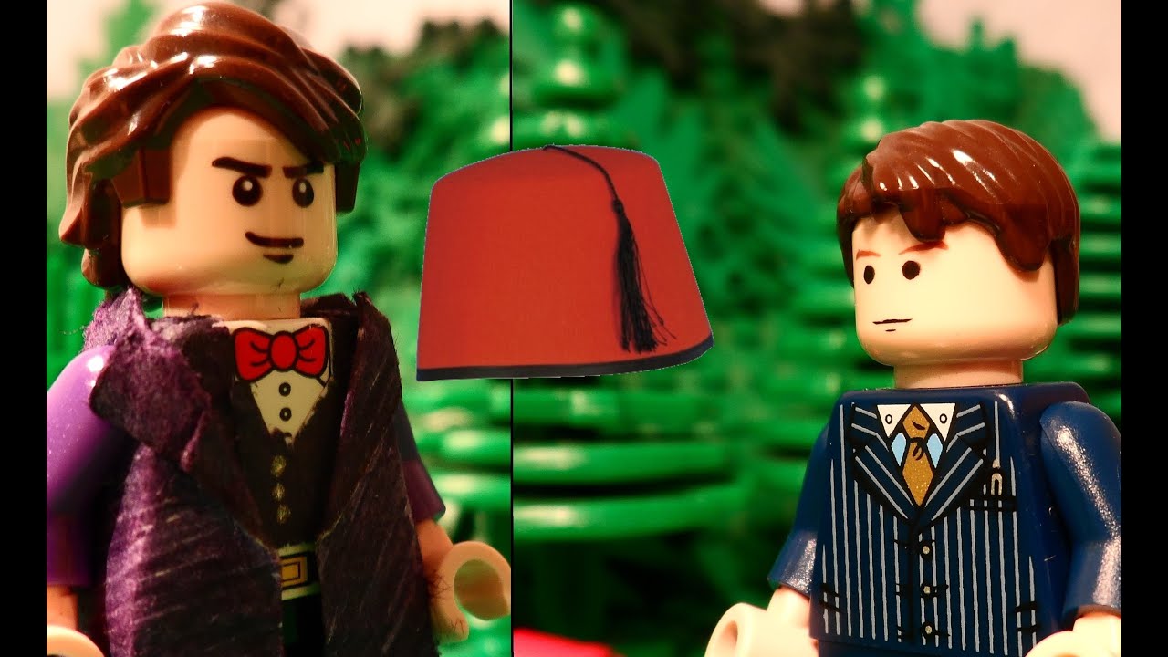 The Tenth Doctor meets the Eleventh in Lego - YouTube