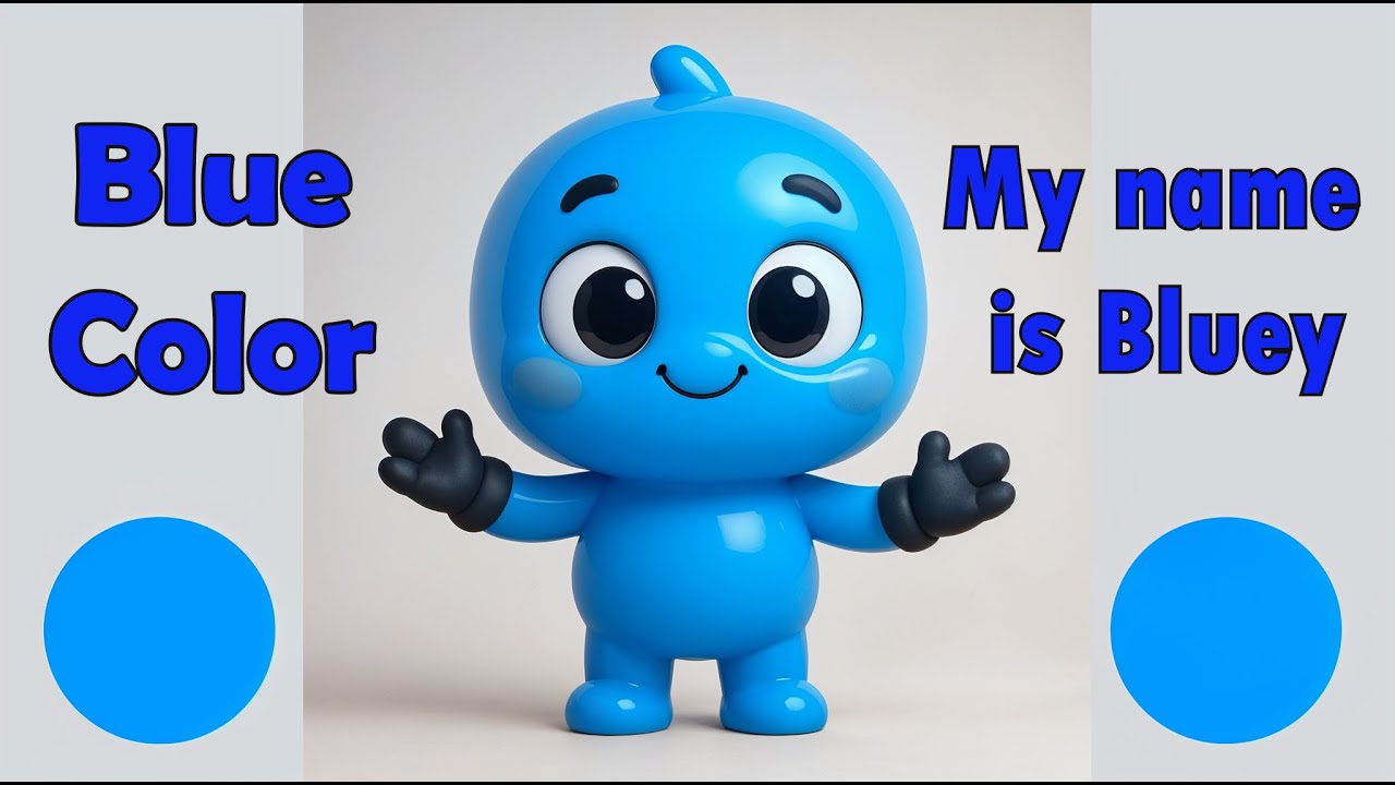 Bluey Teaches Blue! | Learn Colors with Bluey - YouTube