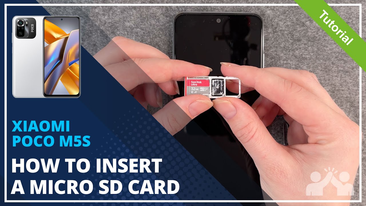 Xiaomi Poco M5s - How to insert a micro-SD card • 💾 • 📱 • 📈 • Tutorial ...
