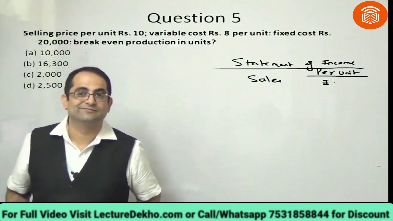 Cost and Management Accounting by CMA Chander dureja - YouTube