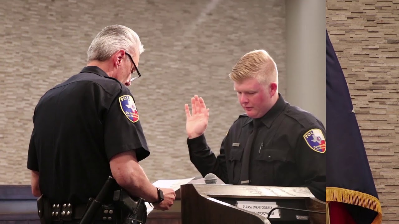 Officer Trevin Green - Swearing In Ceremony, April 13, 2018 - YouTube
