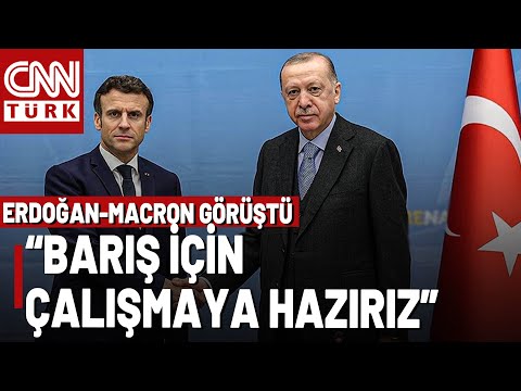 SON DAKİKA🚨Erdoğan, Fransa Cumhurbaşkanı Macron İle Ukrayna'yı Görüştü