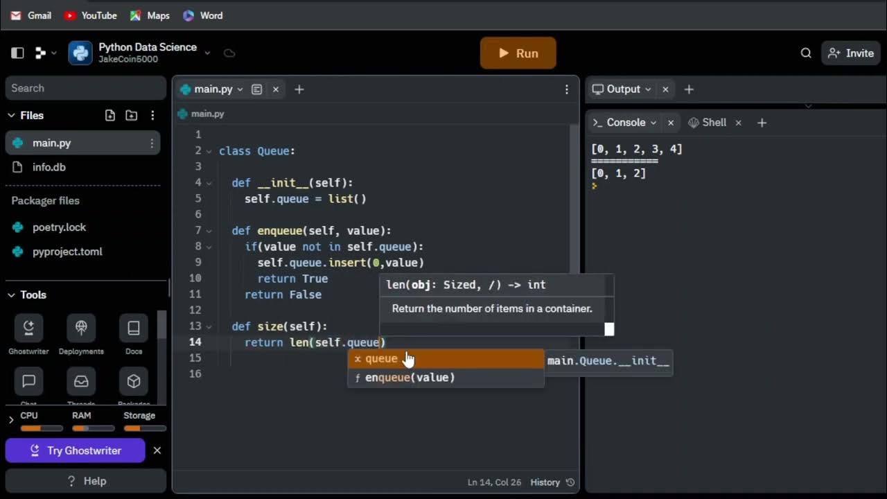 Learn Python Queues with Mouse - YouTube