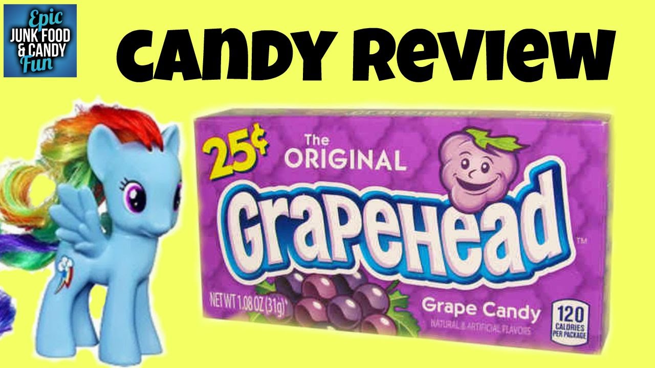 My Little Pony, Rainbow Dash, GrapeHeads Candy, Kid Candy Review - YouTube