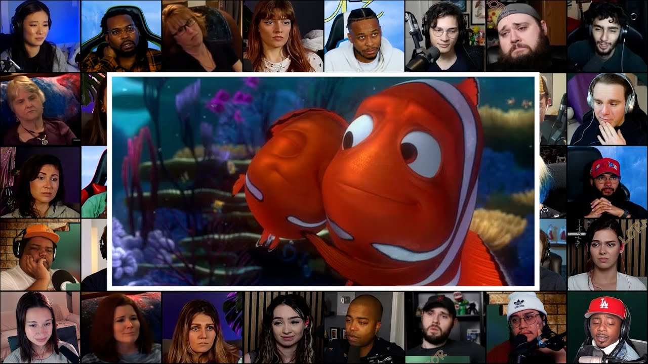 Nemo reunites with his father, Marlin | Finding Nemo | Reaction Mashup ...