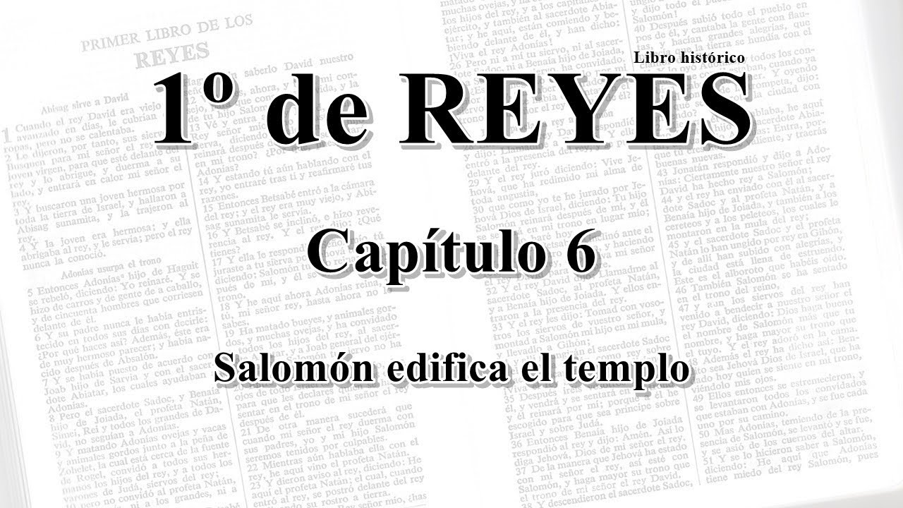 Cap 6. 1º Reyes. Salomón edifica el templo. RV1960 Audio Biblia - YouTube