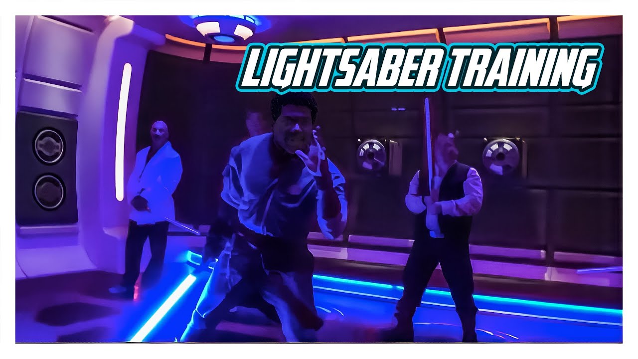 Lightsaber Training with Saja Tycer | Galactic Starcruiser Clip - YouTube