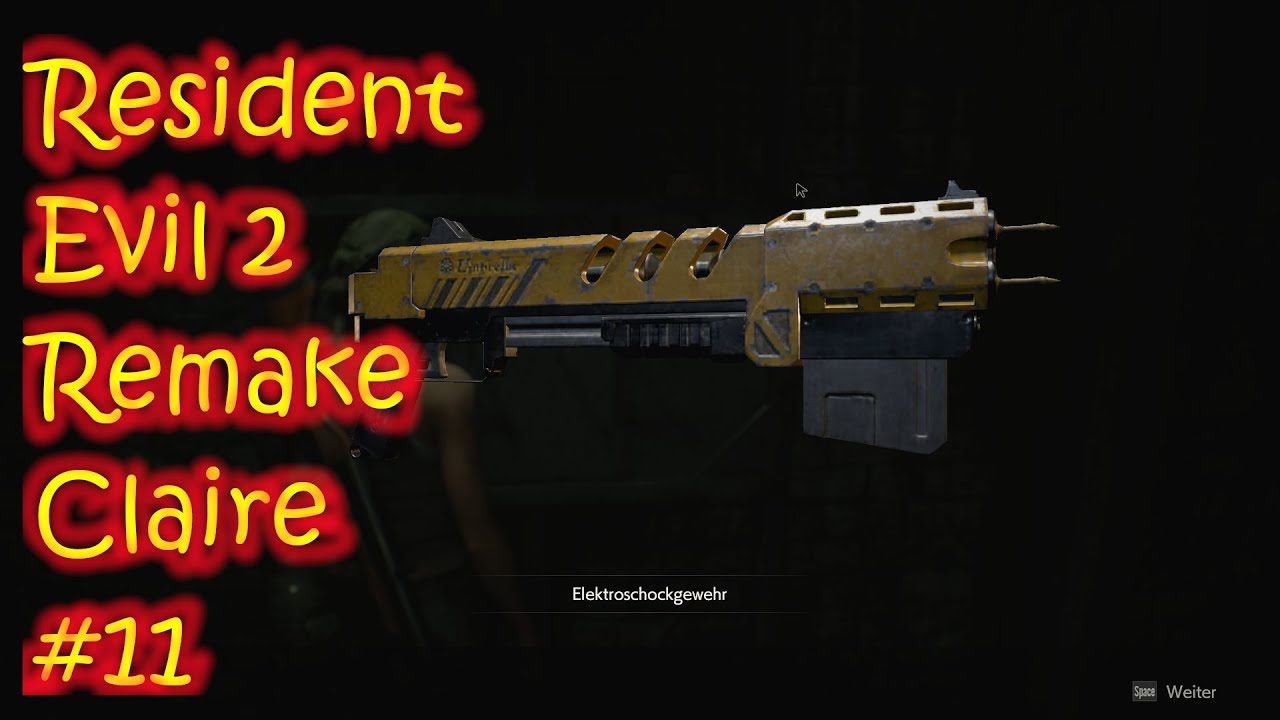 Resident Evil 2 Remake Claire Walkthrough Elektroschgock Gewehr[#11 ...
