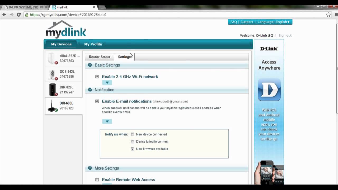 mydlink Router How-To : How to delete mydlink cloud IP Cameras from ...