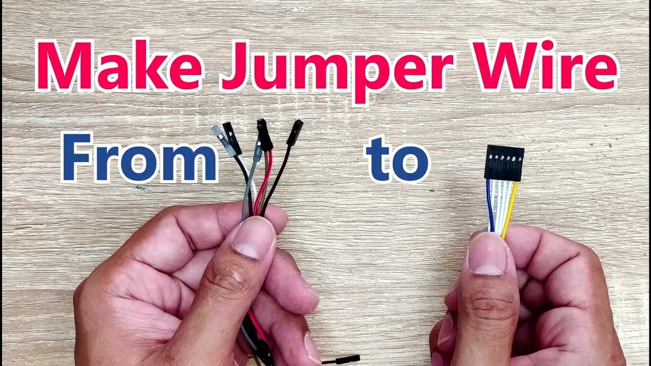 How to make jumper wire for Arduino. - YouTube
