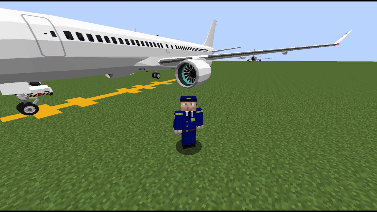 landing a plane in Minecraft TahaFayyazGaming - YouTube