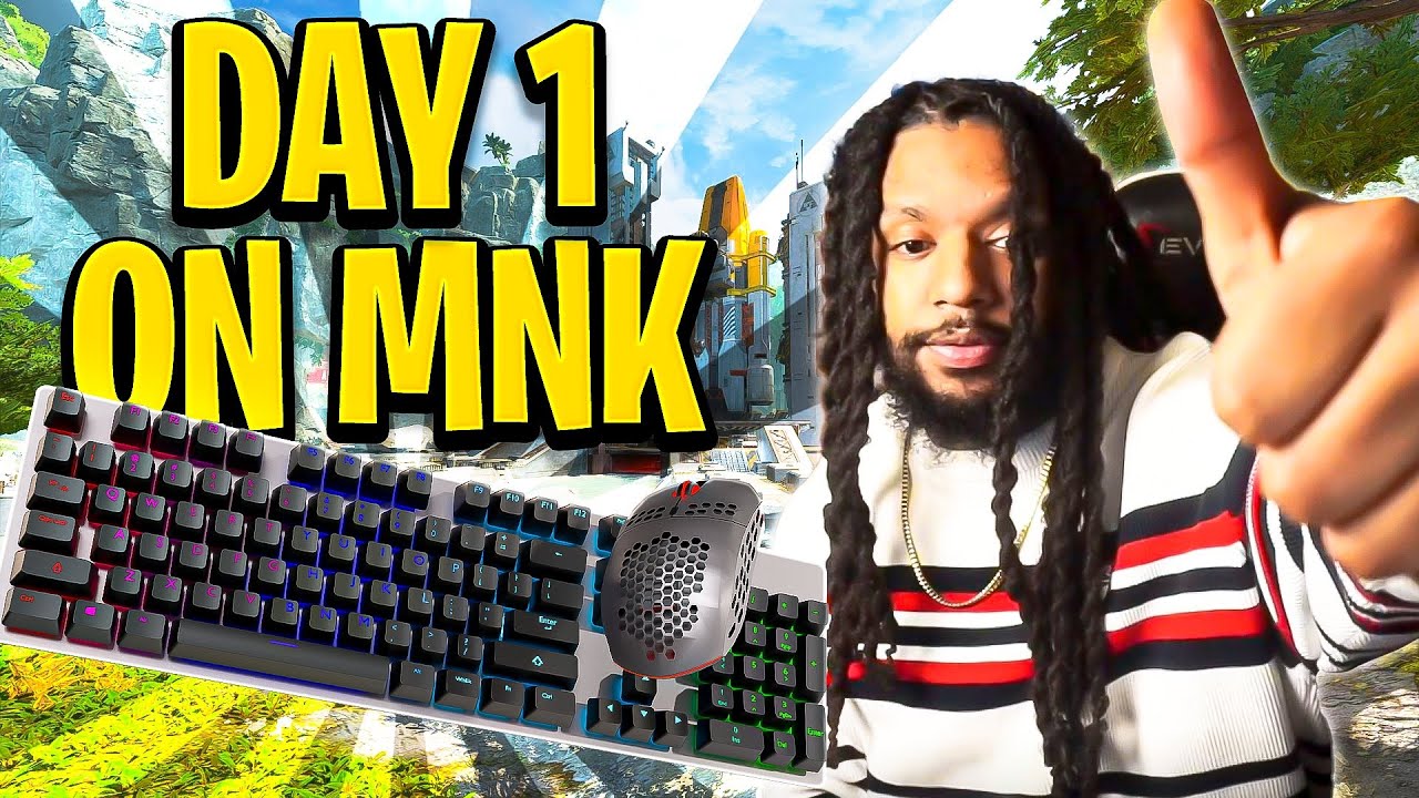 DAY 1 on MNK *GOODBYE CONTROLLER* (APEX LEGENDS) - YouTube