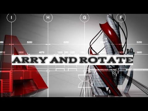 How to use Arry and Rotate Commands in AutoCAD - YouTube